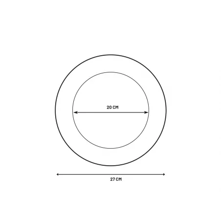 Grande Assiette Plate - Blanche & Incassable - GRANITEWARE