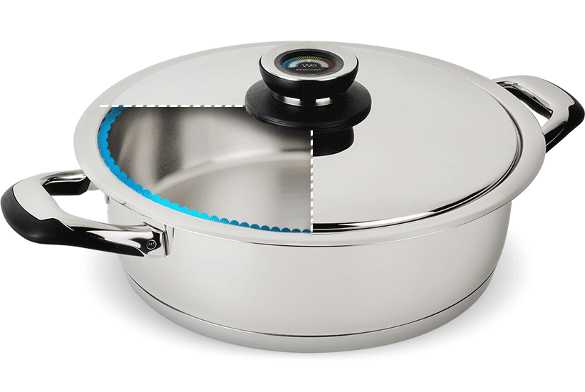 Sauteuse en inox 18/10 - Garantie à Vie - ECOVITAM